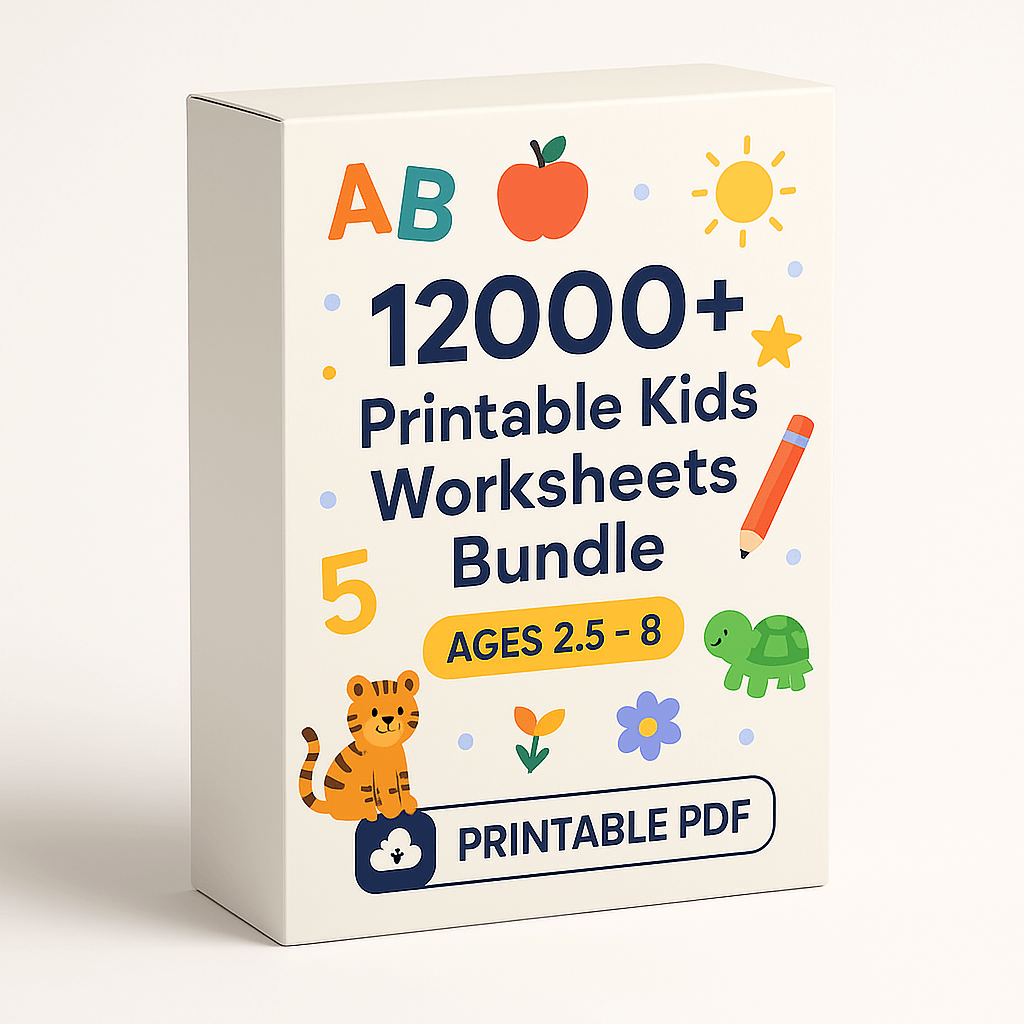 12000+ Kids Learning Worksheets – Just ₹155 | PrintPlayLearn